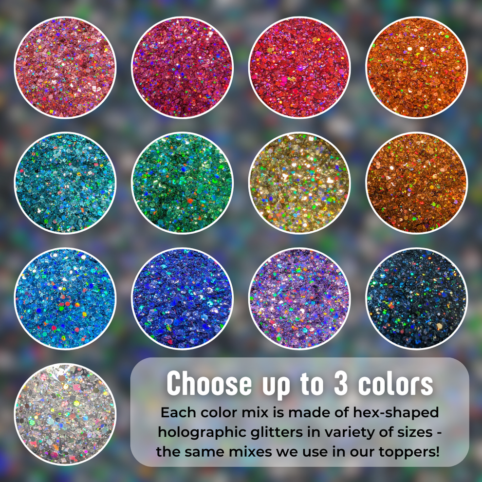 Design-Your-Own Holographic Glitter Polish Topper – Tyler's Trinkets NY